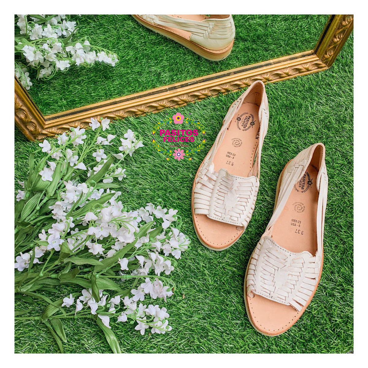 Mariana - Pink Open Toed Huaraches – PasitosFelicesArtesanias